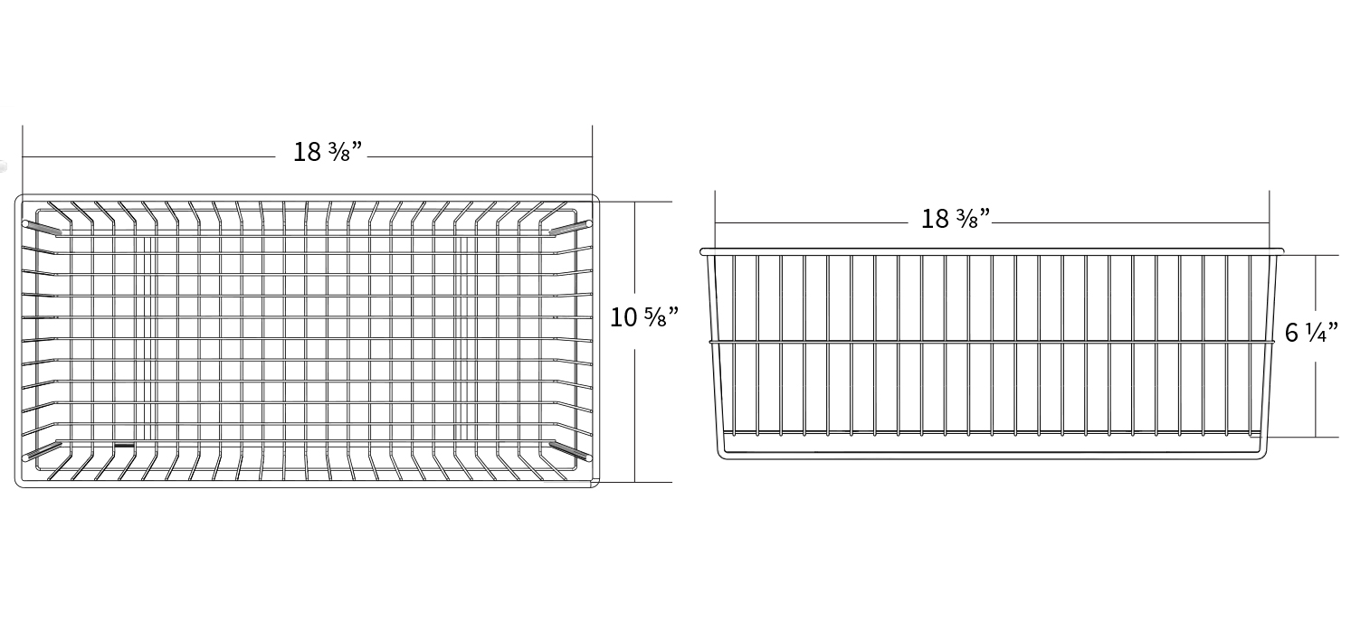 Basket Fixed Basket Assembly for 10.5 cu. ft. BSI Silver Series Upright ...
