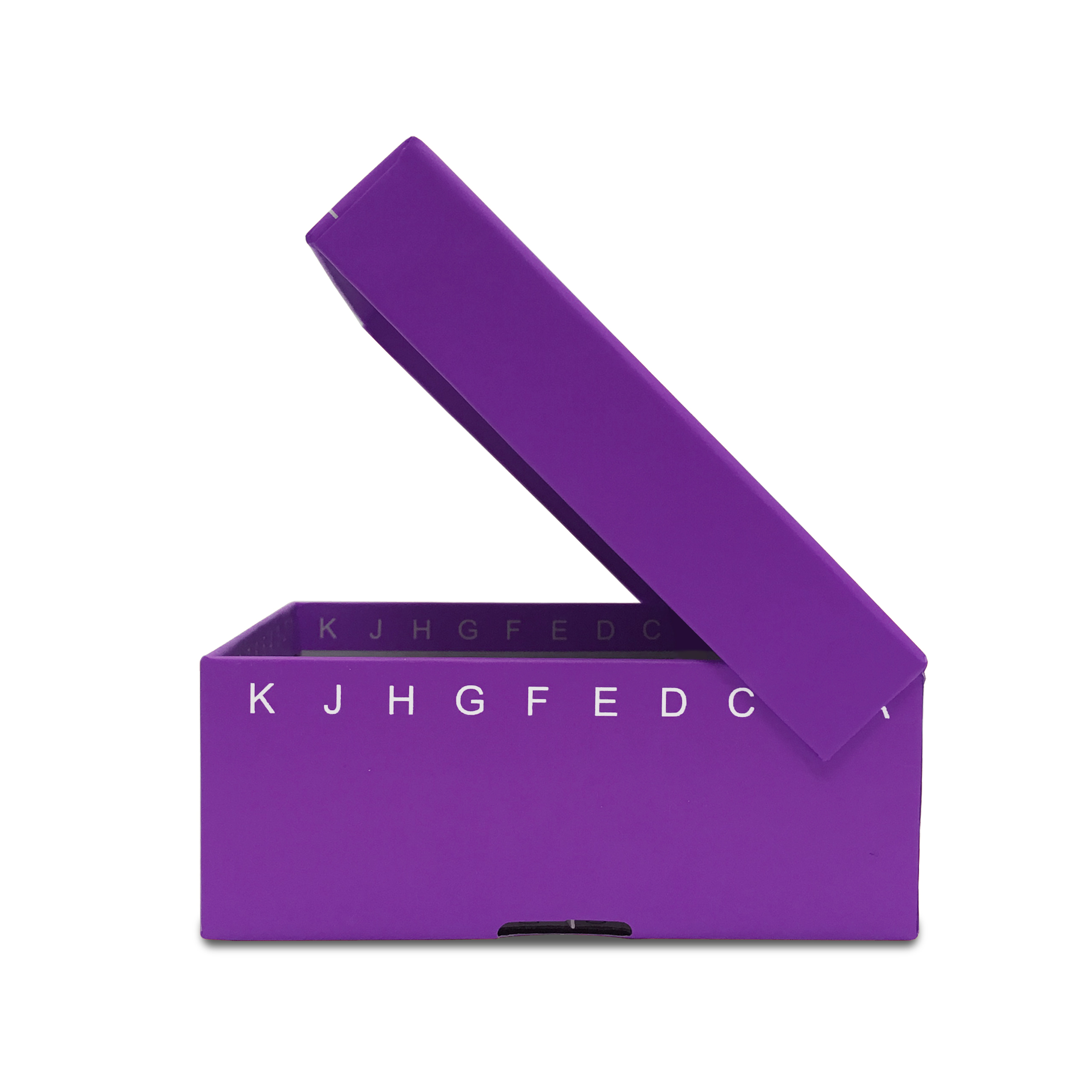 2" Fiberboard Boxes | Hinged Lid With Gridlines & 100 Cell Dividers ...