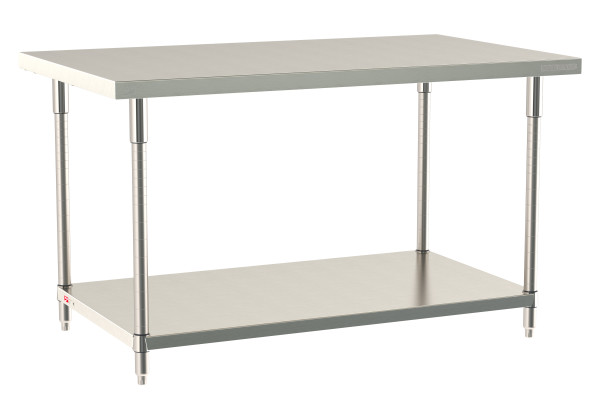 Metro TableWorx Stainless-Steel Laboratory Work Tables with Bottom ...