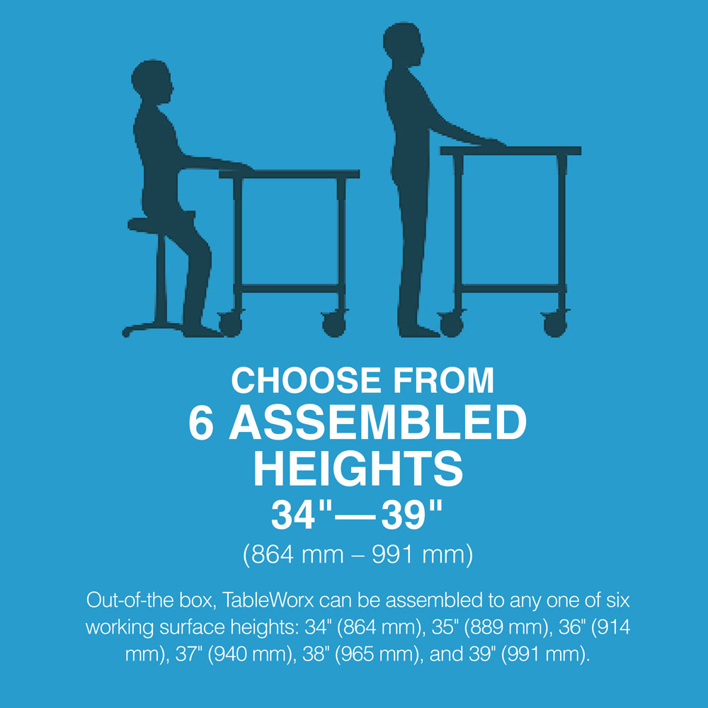 Metro TableWorx? Stainless-Steel Laboratory Work Tables with Bottom ...