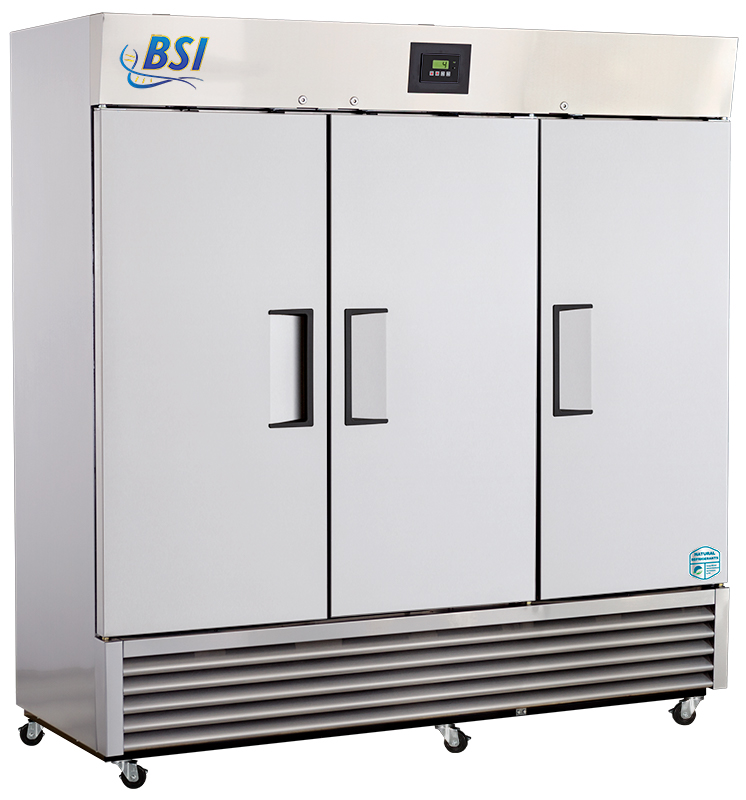 BSI 72 Cu. Ft. Laboratory Refrigerator | Solid Stainless Steel Door ...
