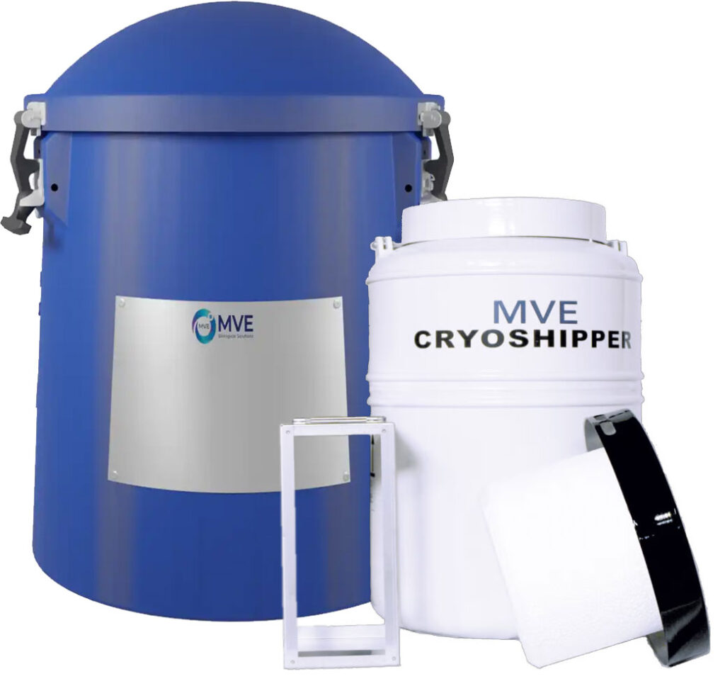 CryoShipper with QWick Technology and Blood Bag Rack (Capacity: 10 ...
