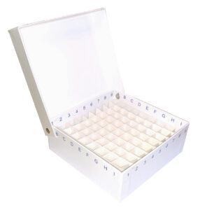 Standard White 2" Fiberboard Boxes, Hinged Lid, With Gridlines and 81 ...