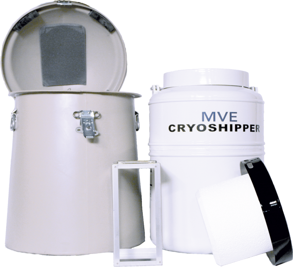 CryoShipper with QWick? Technology and Vial Box Rack (Capacity: 500 x 2 ...