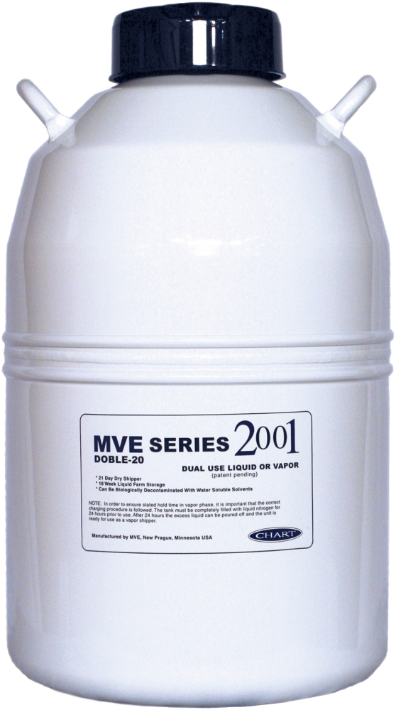 Doble 20 Aluminum Cryogenic Dewar/Cryoshipper with QWick? Technology ...