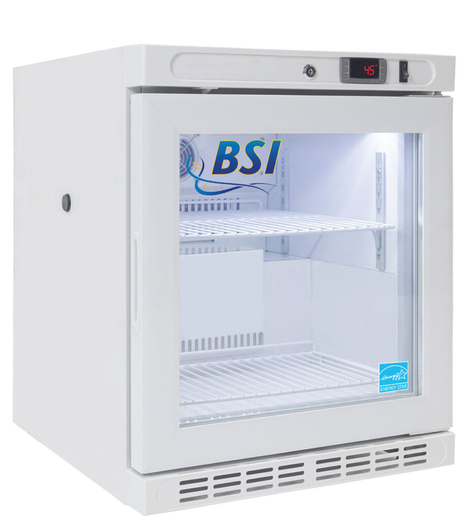 BSI Silver Series 2.5 Cu. Ft. Benchtop Laboratory Refrigerator | Glass ...