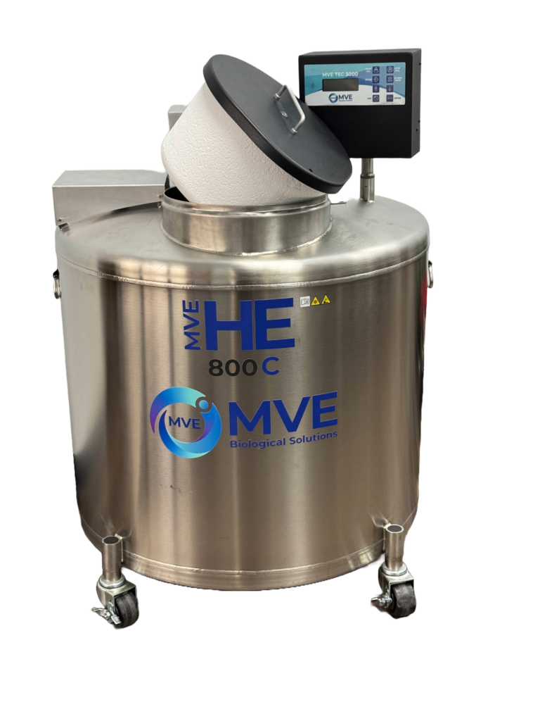 MVE HE 800 C Compact LN2 Freezer (Capacity: 5,680 x 2.0 ml vials ...